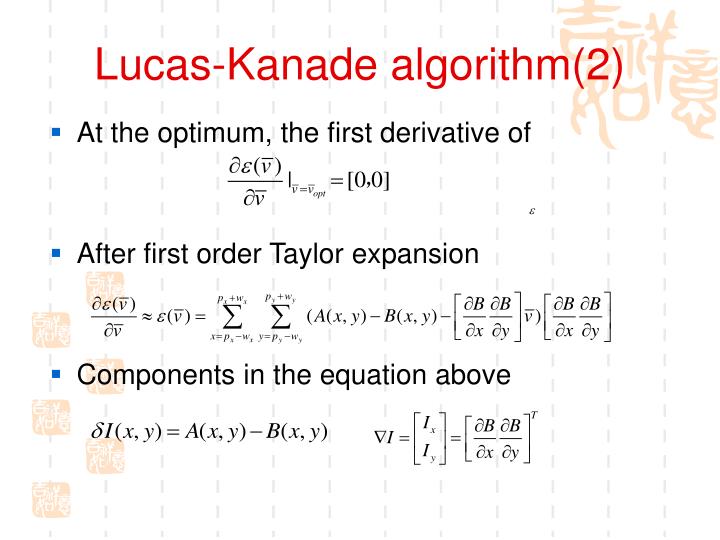 PPT - Pyramidal Implementation of Lucas Kanade Feature Tracker PowerPoint Presentation - ID:4500554