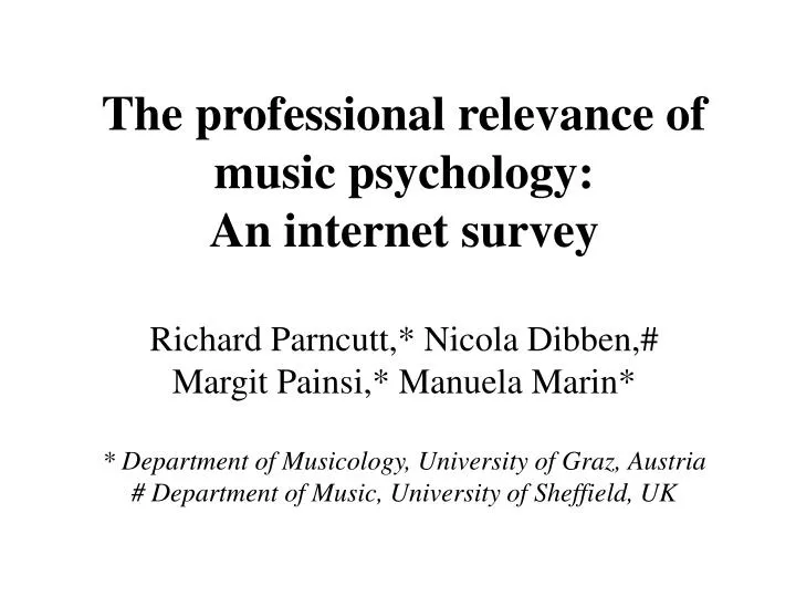 PPT - Internet questionnaire: Stated aims PowerPoint Presentation, free ...