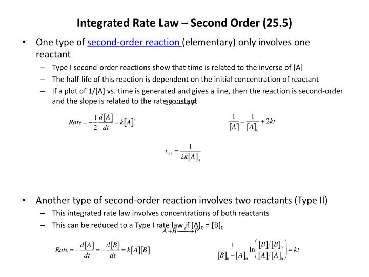 PPT - Integrated Rate Law – First Order (25.5) PowerPoint Presentation ...