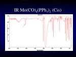 PPT - Identification of Stereochemical Isomers of [Mo(CO) 4 (L) 2 ] by ...