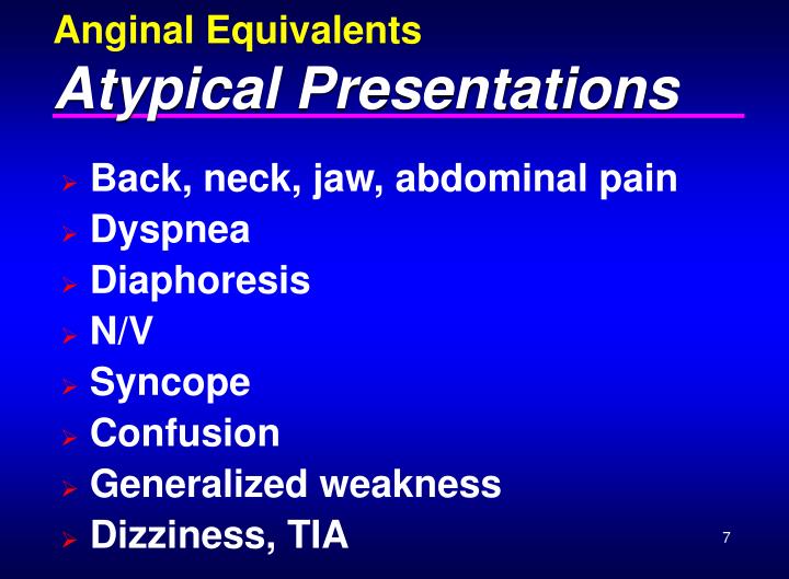 PPT - AMI/ACS Diagnosis: History and Physical PowerPoint Presentation ...