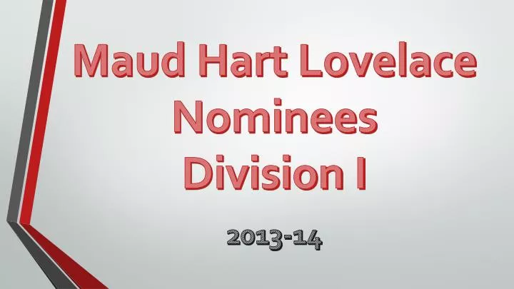 PPT - Maud Hart Lovelace Nominees Division I PowerPoint Presentation ...