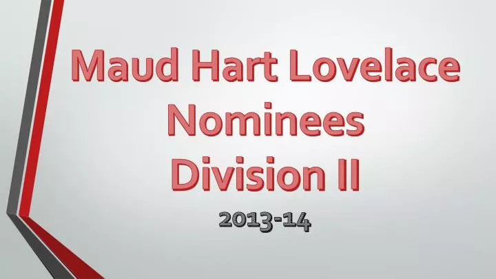 PPT - Maud Hart Lovelace Nominees Division II PowerPoint Presentation ...