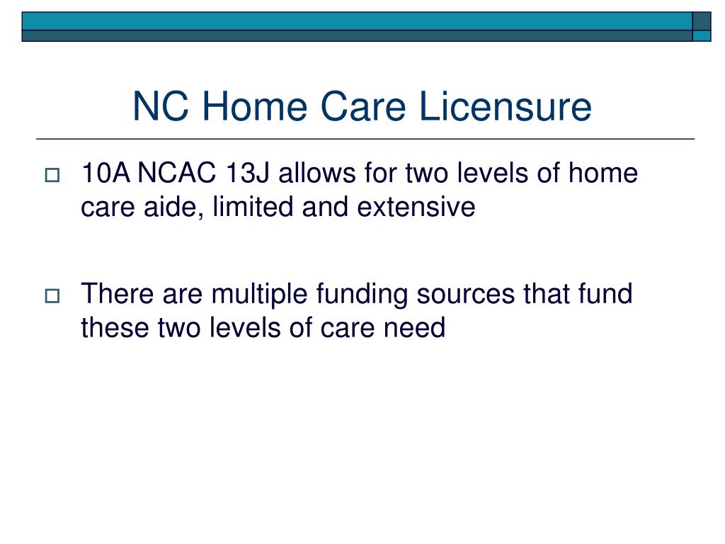 PPT - North Carolina Personal and Home Care Aide State Training Grant ...