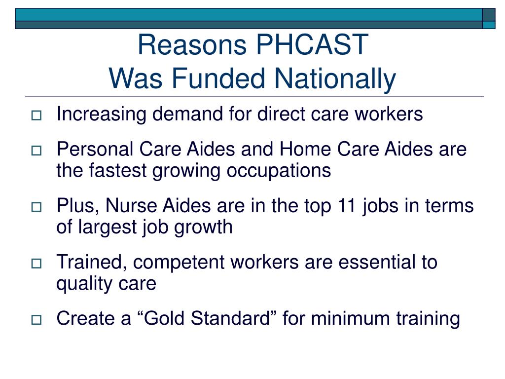 PPT - North Carolina Personal and Home Care Aide State Training Grant ...