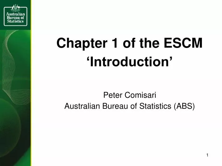 PPT - Chapter 1 of the ESCM ‘Introduction’ PowerPoint Presentation - ID ...