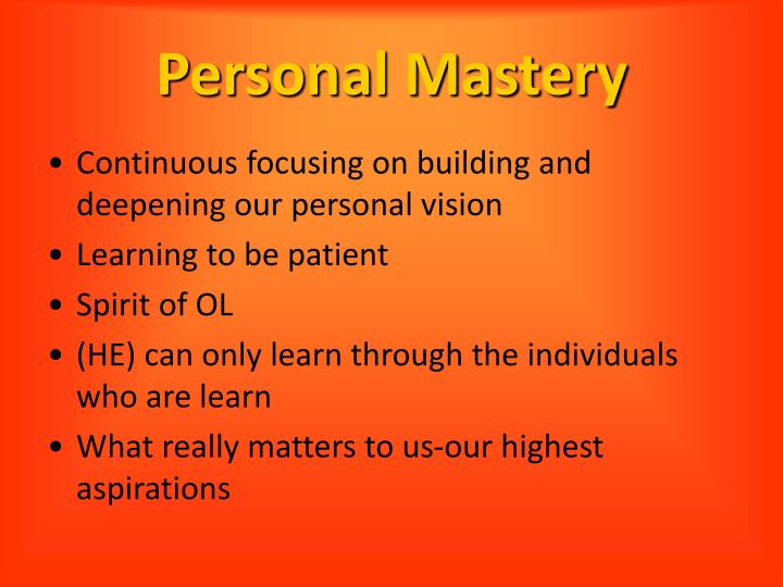 PPT - The Fifth Discipline The Arts & Practice of The Learning ...