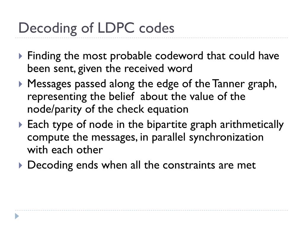 Ppt Distributed Computing Using Projective Geometry Decoding Of Error Correcting Codes