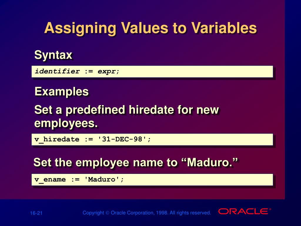 Ppt Declaring Variables Powerpoint Presentation Free Download Id4503623