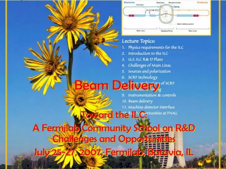 PPT - Beam Delivery PowerPoint Presentation, free download - ID:4504911