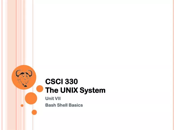 PPT - CSCI 330 The UNIX System PowerPoint Presentation, free download ...