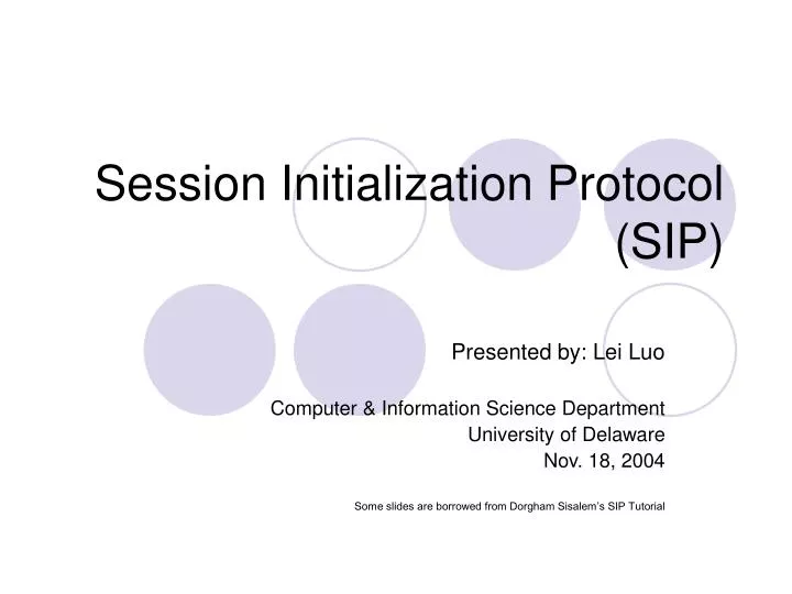 PPT - Session Initialization Protocol (SIP) PowerPoint Presentation, free download - ID:4505442