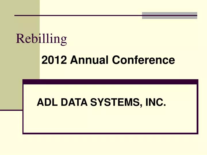 PPT - Rebilling PowerPoint Presentation, free download - ID:4505482