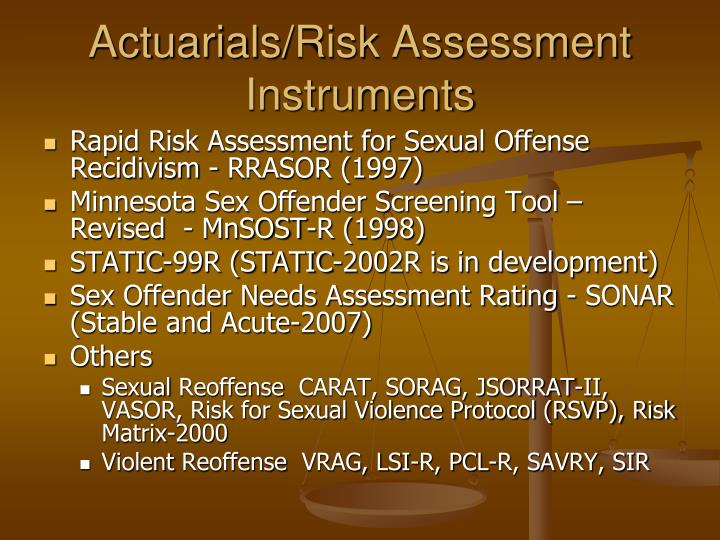 Ppt Sex Offender Risk Assessment Powerpoint Presentation Id 4506429