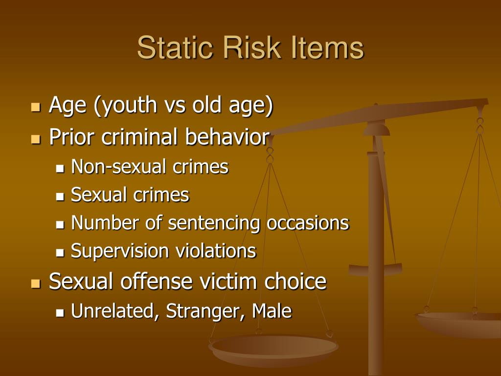 PPT - Sex Offender Risk Assessment PowerPoint Presentation, free ...