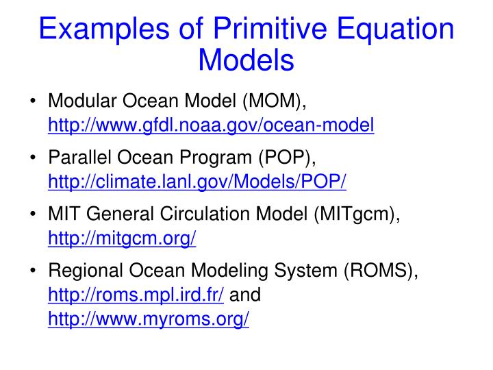 PPT - From simple to complex: ocean models PowerPoint Presentation - ID ...