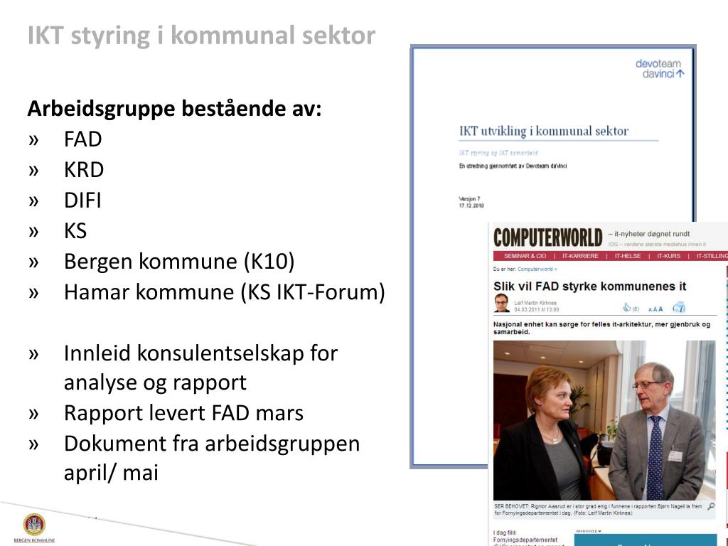 PPT - Elektroniske prosesser i Bergen kommune PowerPoint Presentation ...