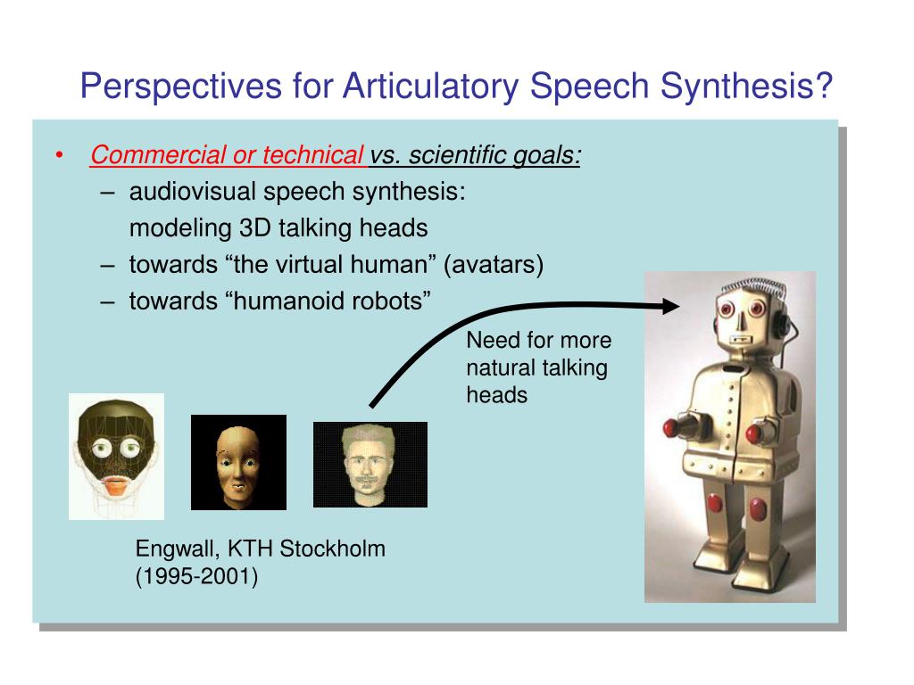 PPT - Perspectives for Articulatory Speech Synthesis PowerPoint ... PPT - Perspectives for Articulatory Speech Synthesis PowerPoint ...