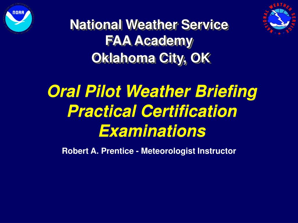 PPT - National Weather Service FAA Academy Oklahoma City, OK PowerPoint ...