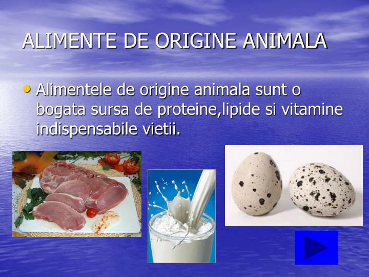PPT - ALIMENTE DE ORIGINE ANIMALA PowerPoint Presentation - ID:4511255
