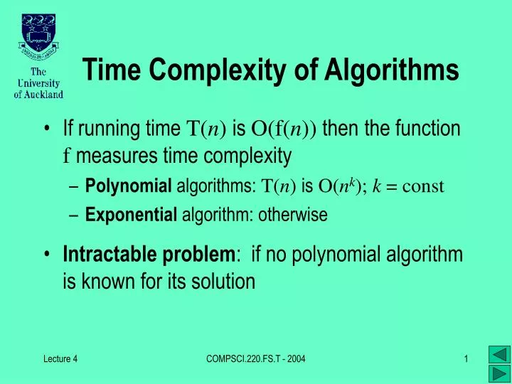 PPT Time Complexity Of Algorithms PowerPoint Presentation Free