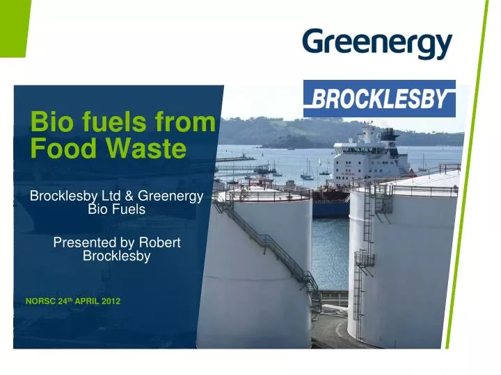 PPT - Bio fuels from Food Waste PowerPoint Presentation, free download ...