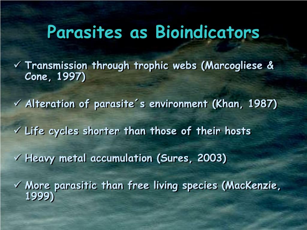 PPT - Parasites of commercial fish es as bioindicators of marine ...