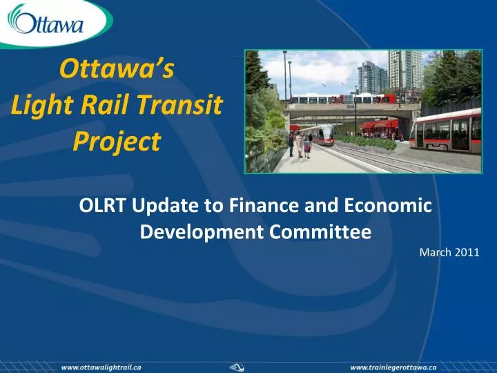 PPT - Ottawa’s Light Rail Transit Project PowerPoint Presentation, free ...