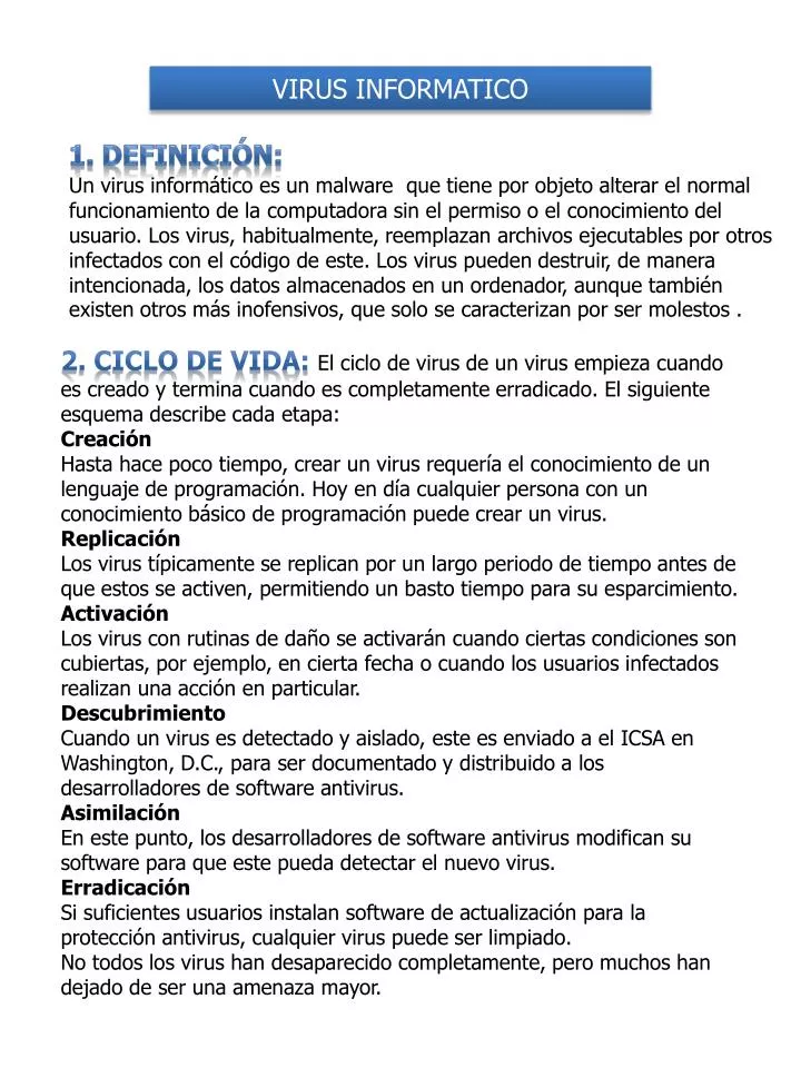 PPT - VIRUS INFORMATICO PowerPoint Presentation, free download - ID:4517601