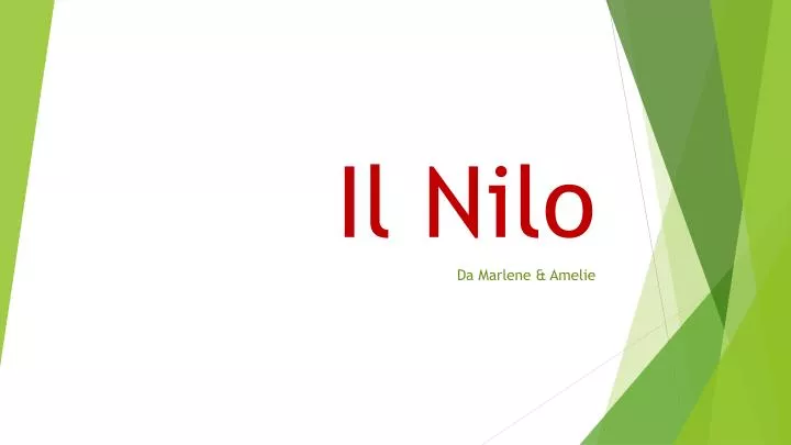 PPT - Il Nilo PowerPoint Presentation, free download - ID:4517721