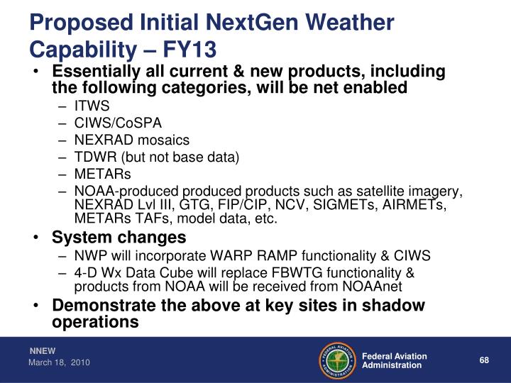 PPT - NextGen Network Enabled Weather PowerPoint Presentation - ID:4518748