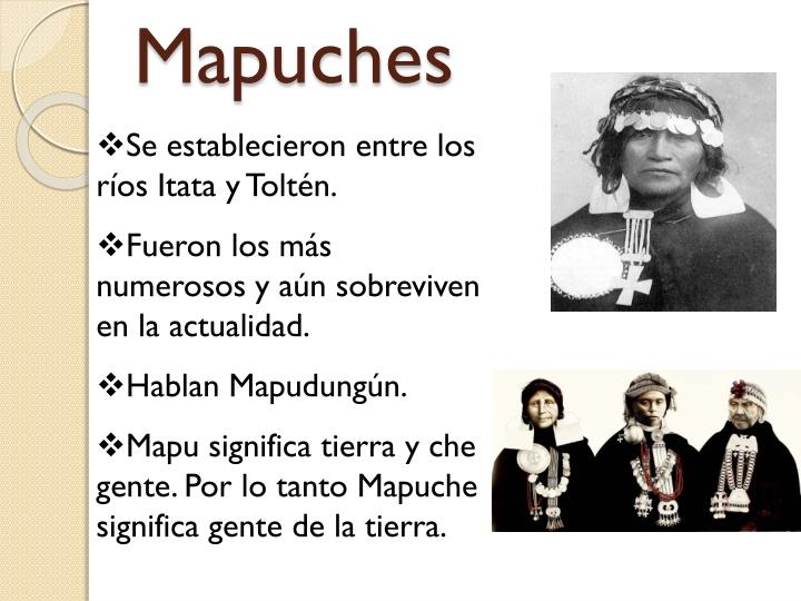 PPT - Pueblos originarios zona Centro y Sur de Chile PowerPoint ...