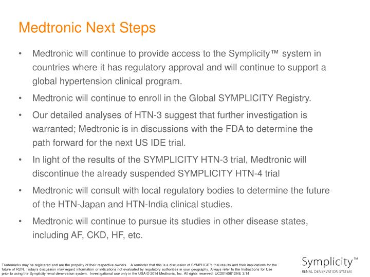 PPT - Medtronic RDN SYMPLICITY HTN-3 PowerPoint Presentation - ID:4520380