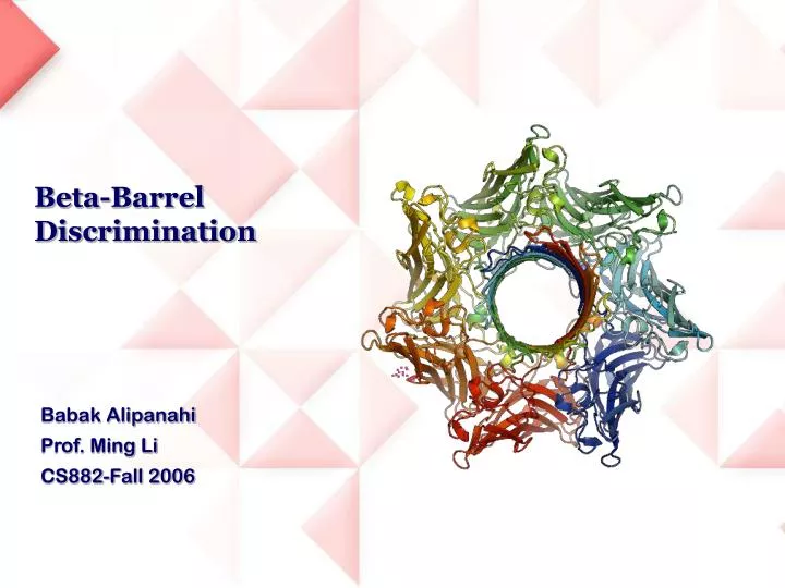 PPT - Beta-Barrel Discrimination PowerPoint Presentation, free download - ID:4520728