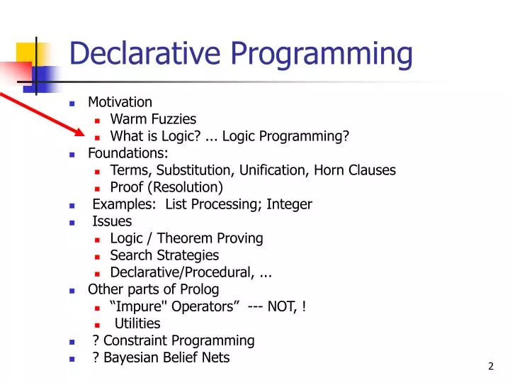 Ppt Declarative Programming Powerpoint Presentation Free Download
