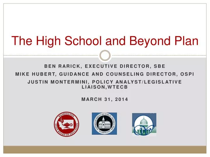 PPT - The High School and Beyond Plan PowerPoint Presentation, free ...