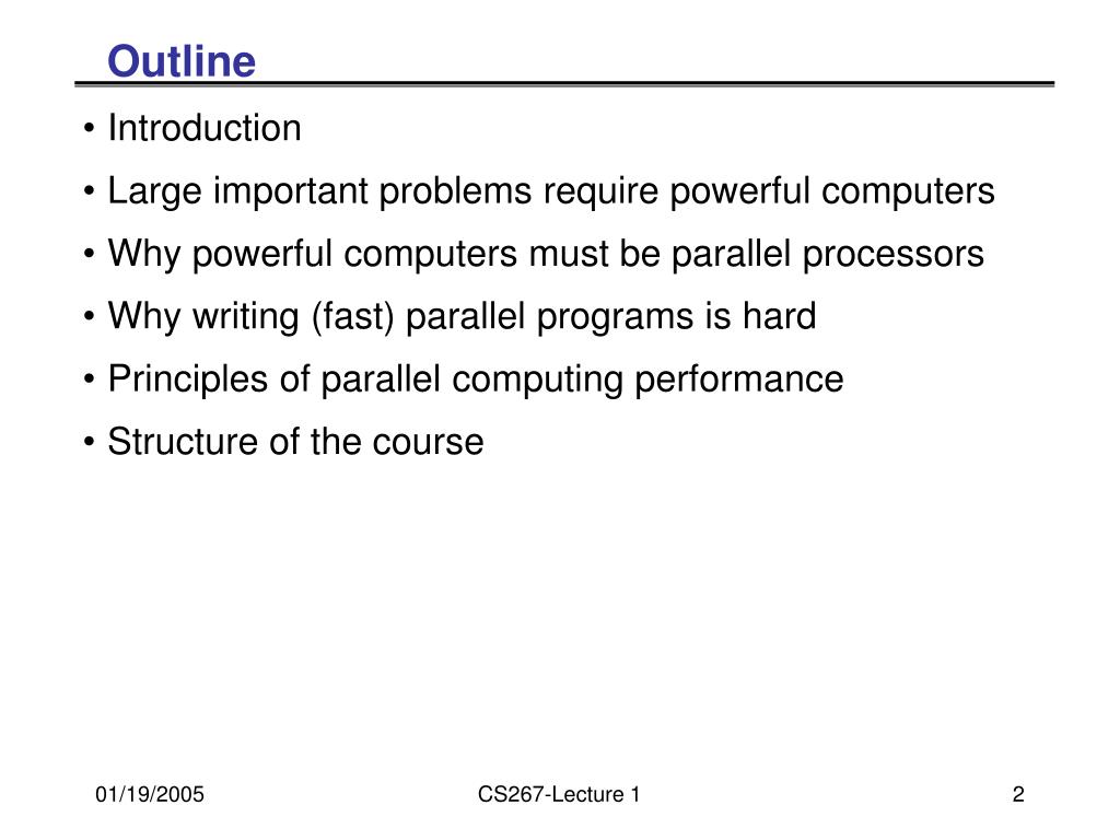 Ppt Cs267e233 Applications Of Parallel Computers Lecture 1 Introduction Powerpoint 6656