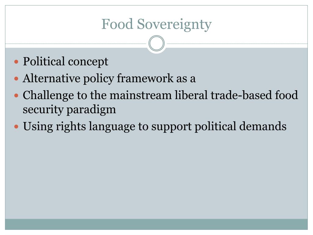 PPT - Right to Food, Food Security and Food Sovereignty PowerPoint ...