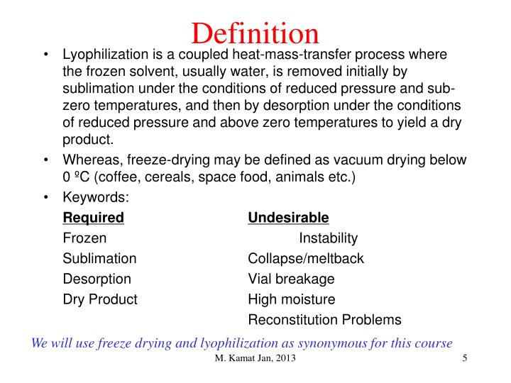 PPT - Lyophilization Technology The theory and practice of freeze ...