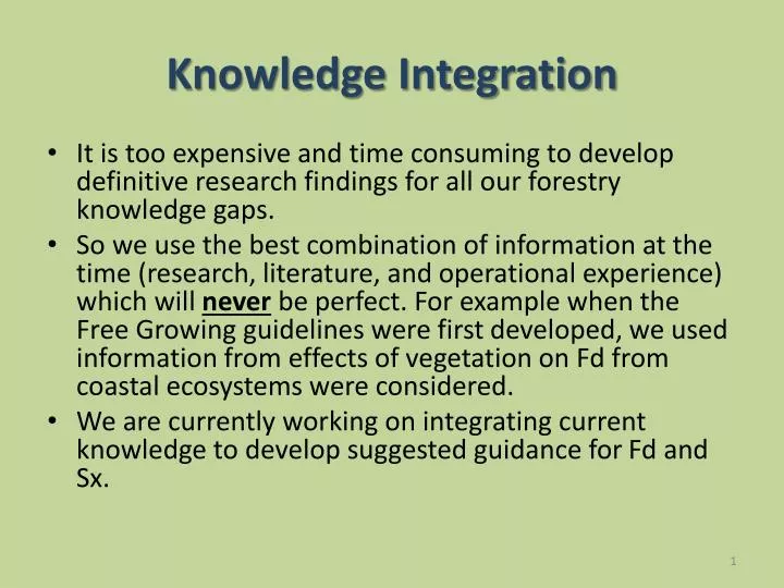 PPT - Knowledge Integration PowerPoint Presentation, free download - ID ...