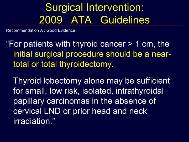 PPT - Guidelines for the Management of Differentiated Thyroid Cancer ...