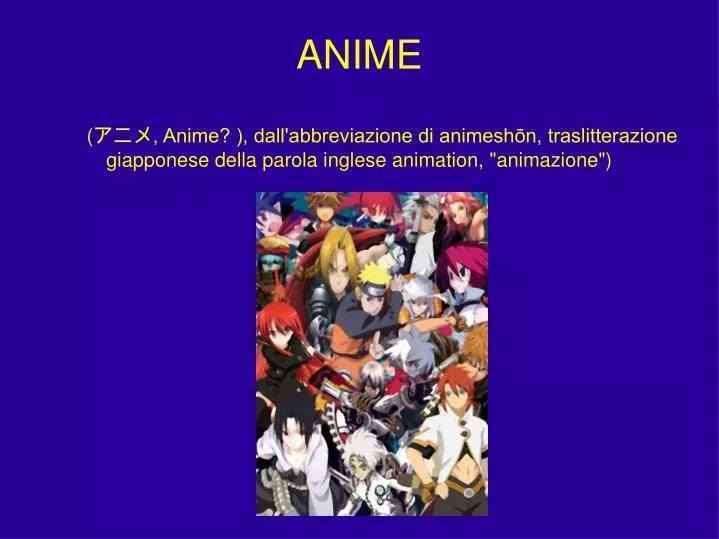 PPT - ANIME PowerPoint Presentation, free download - ID:4524533