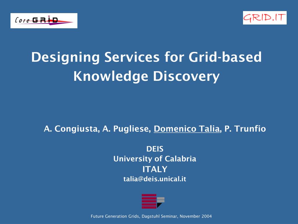 PPT - Designing Services for Grid-based Knowledge Discovery PowerPoint Presentation - ID:4525183