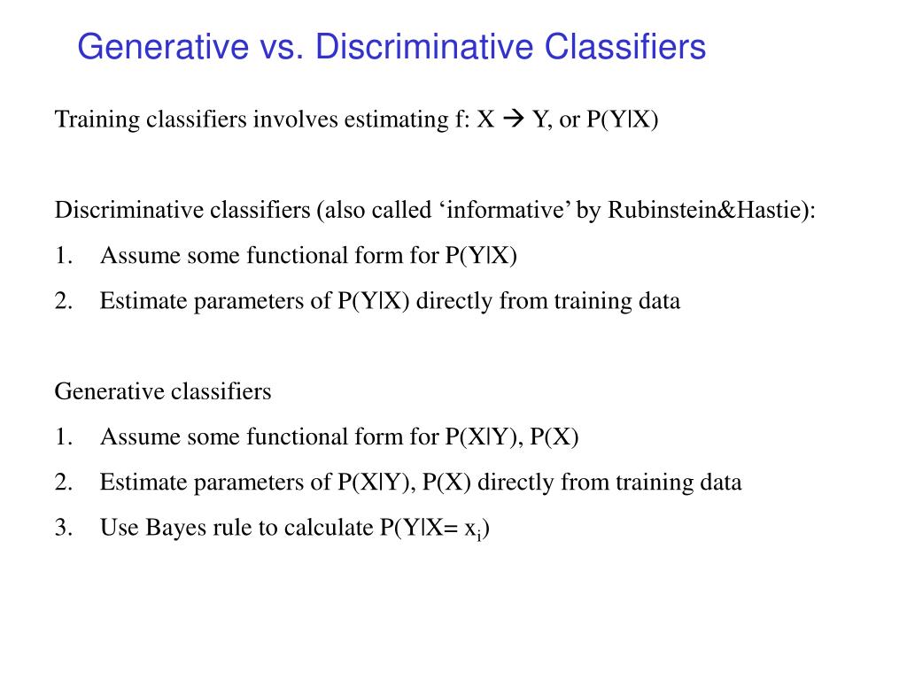PPT - Discriminative and Generative Classifiers PowerPoint Presentation ... PPT - Discriminative and Generative Classifiers PowerPoint Presentation ...