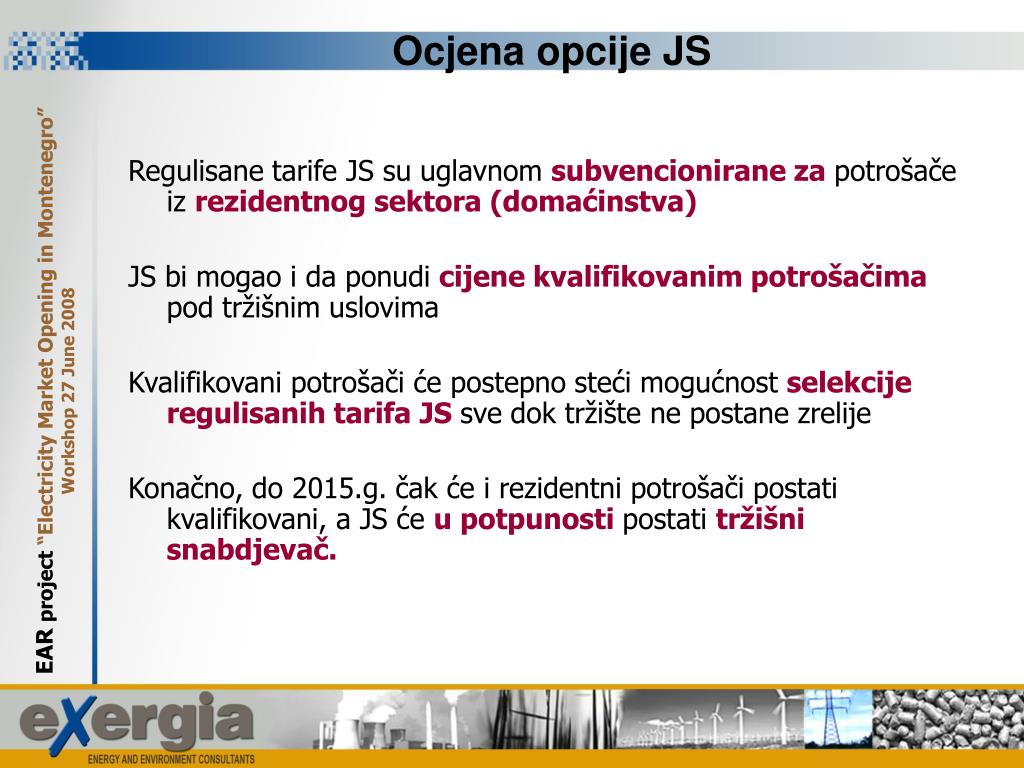 PPT - Otvaranje tržišta električne energije u Crnoj Gori PowerPoint ...