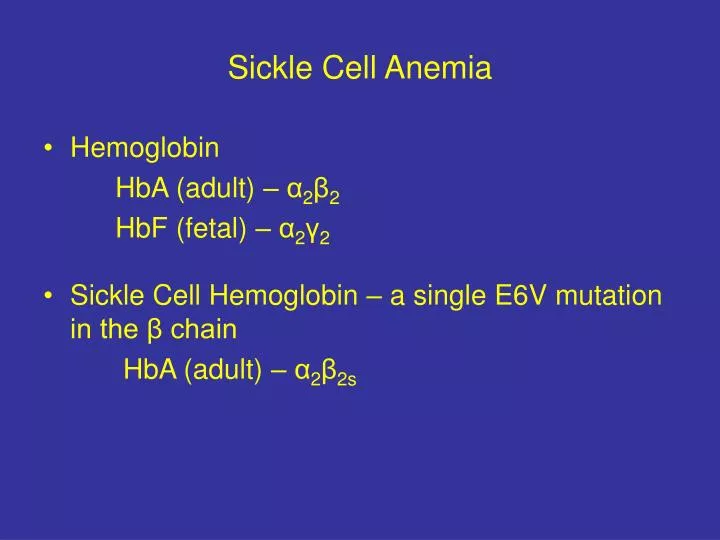 PPT - Sickle Cell Anemia PowerPoint Presentation, free download - ID ...