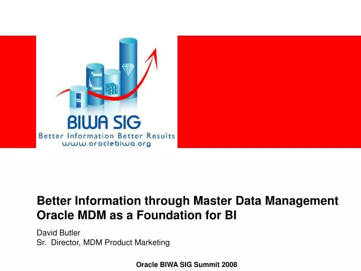 PPT - Better Information through Master Data Management Oracle MDM as a ...
