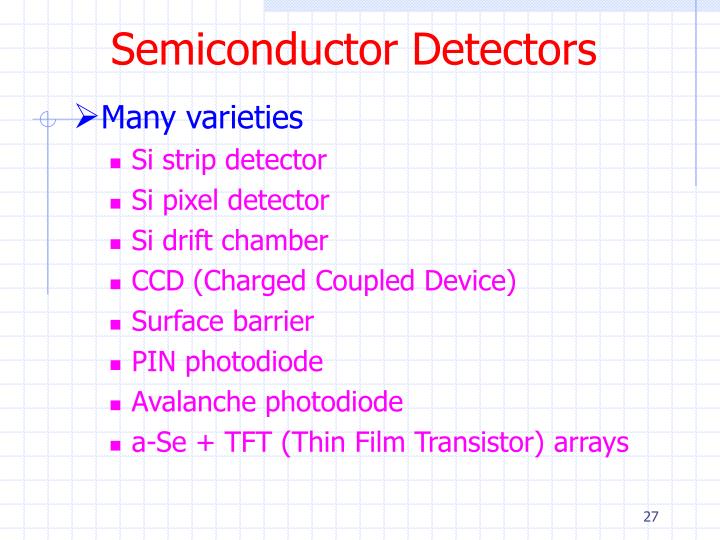 PPT - Semiconductor Detectors PowerPoint Presentation - ID:4527476