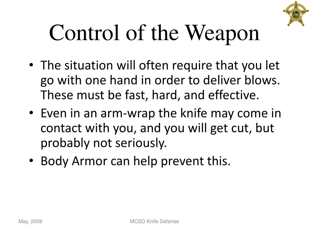 PPT - Edged Weapon Defense Tactics for Law Enforcement Captain Tony ...