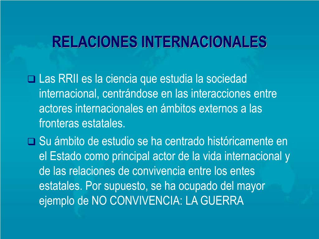 Relaciones Internacionales